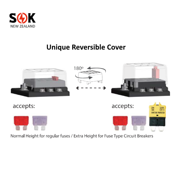 Modular Blade Fuse Distribution Block - SOK Battery NZ